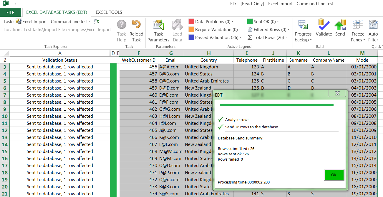 Lean Software Ltd Help Excel Database Tasks Command Line Interface And Task Scheduling 1049